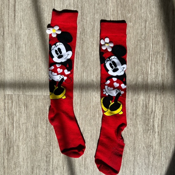 Disney | Other | Disney Knee High Minnie Mouse Socks | Poshmark
